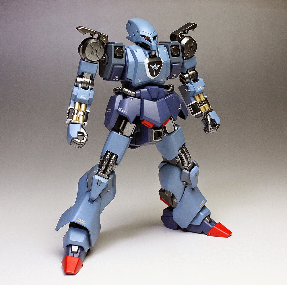 GUNDAM GUY: HGUC 1/144 AMX-101E Schuzrum Galluss - Painted Build