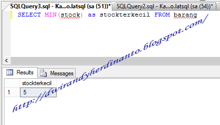 Penggunaan SUM, MIN, MAX, COUNT, AVG Di SQL - Tutorial Koding