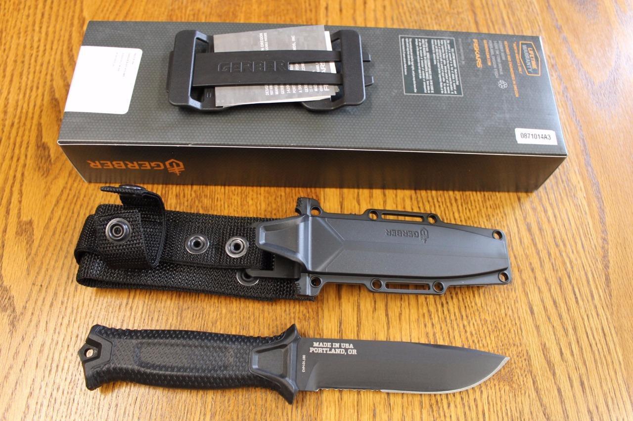 Pisau Sangkur Gerber Strong Arm Combo Black