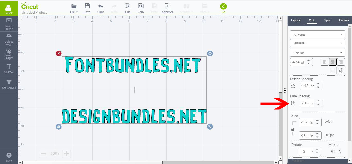 How to use the text edit panel in Cricut design space | Design Bundles