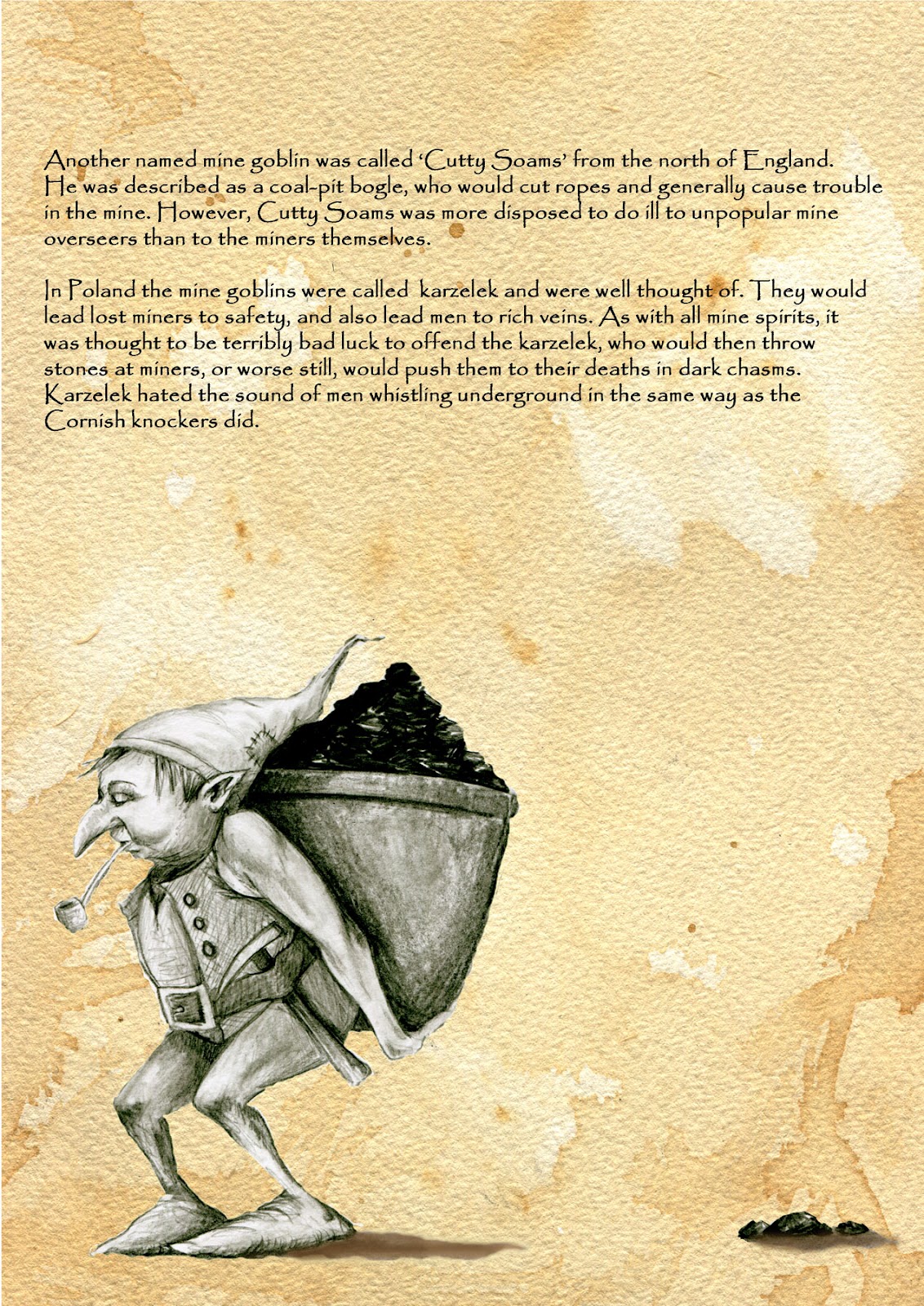 Marc Potts: A Knocker - a Cornish mine goblin....