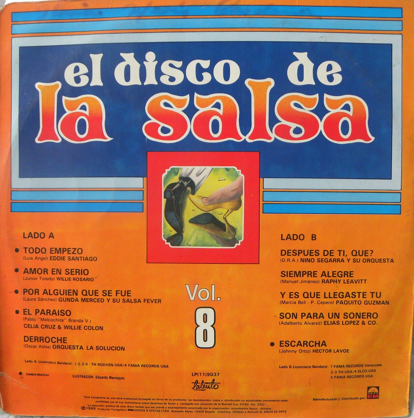 MELODIAS DE COLOMBIA: EL DISCO DE LA SALSA VOL. 8 (1988)