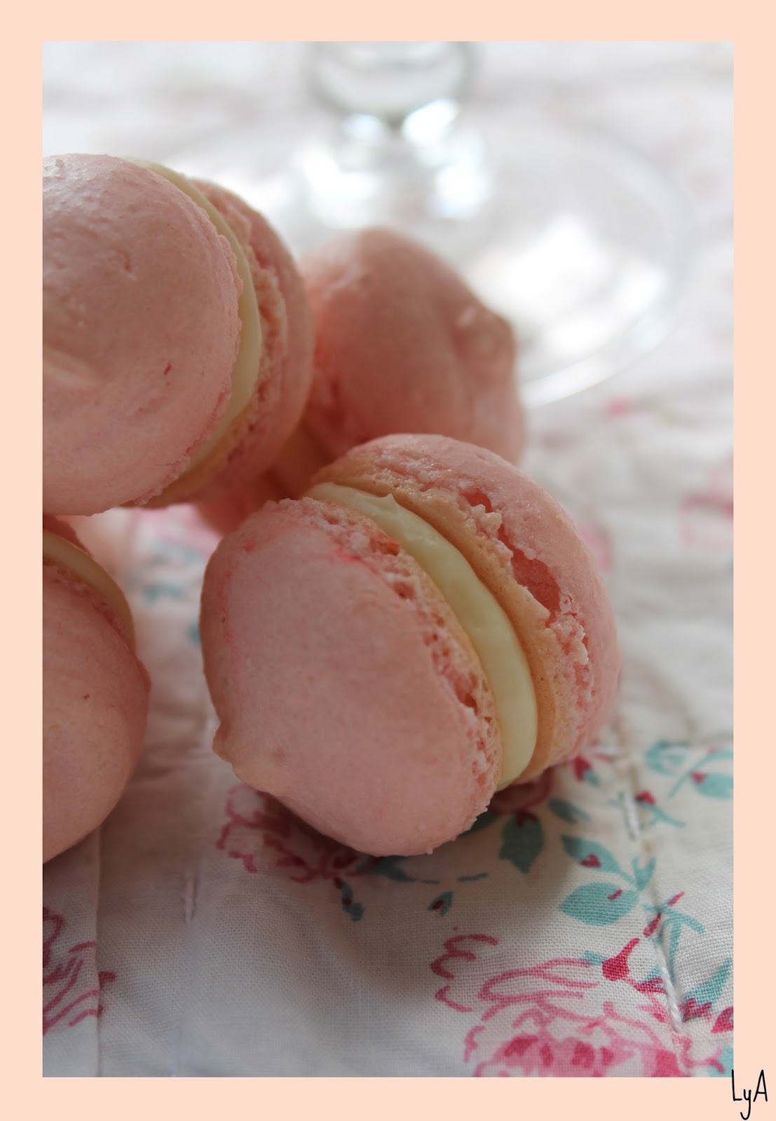 Macarons rosas ... para el Día contra el cancer de mama