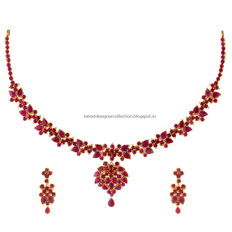 Ruby Necklace | Ruby Jewellery ~ Latest Indian Clothing And Jewellery ...