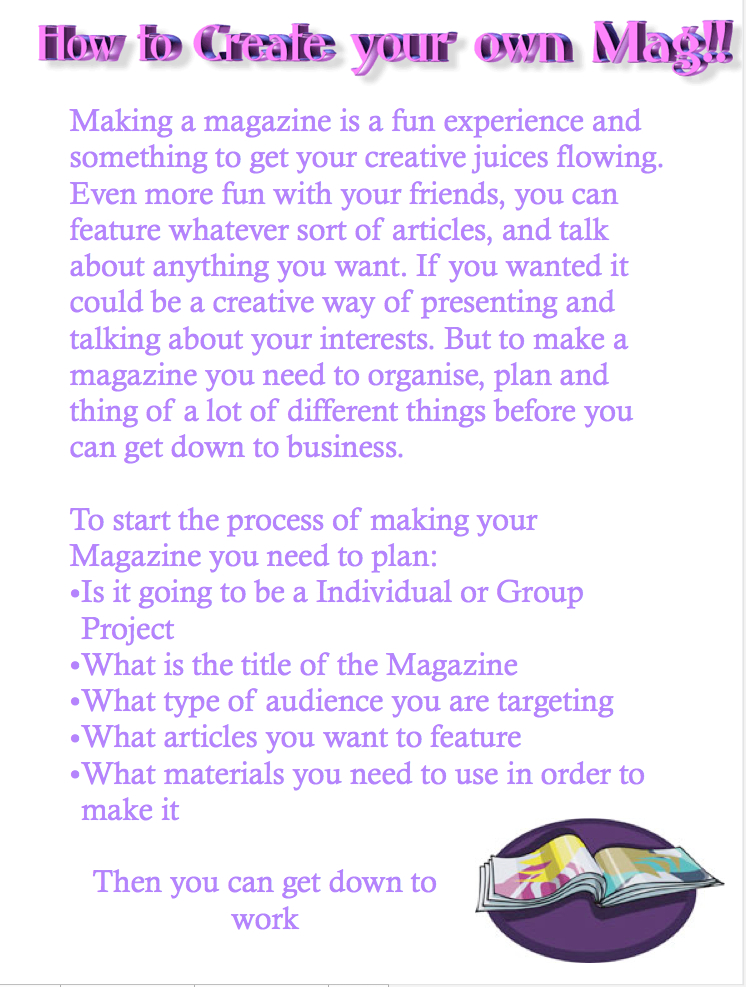 How to make your own Magazine | A Sunny Spot