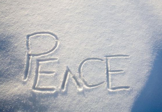 What God Said Tonight: Peace like snow...