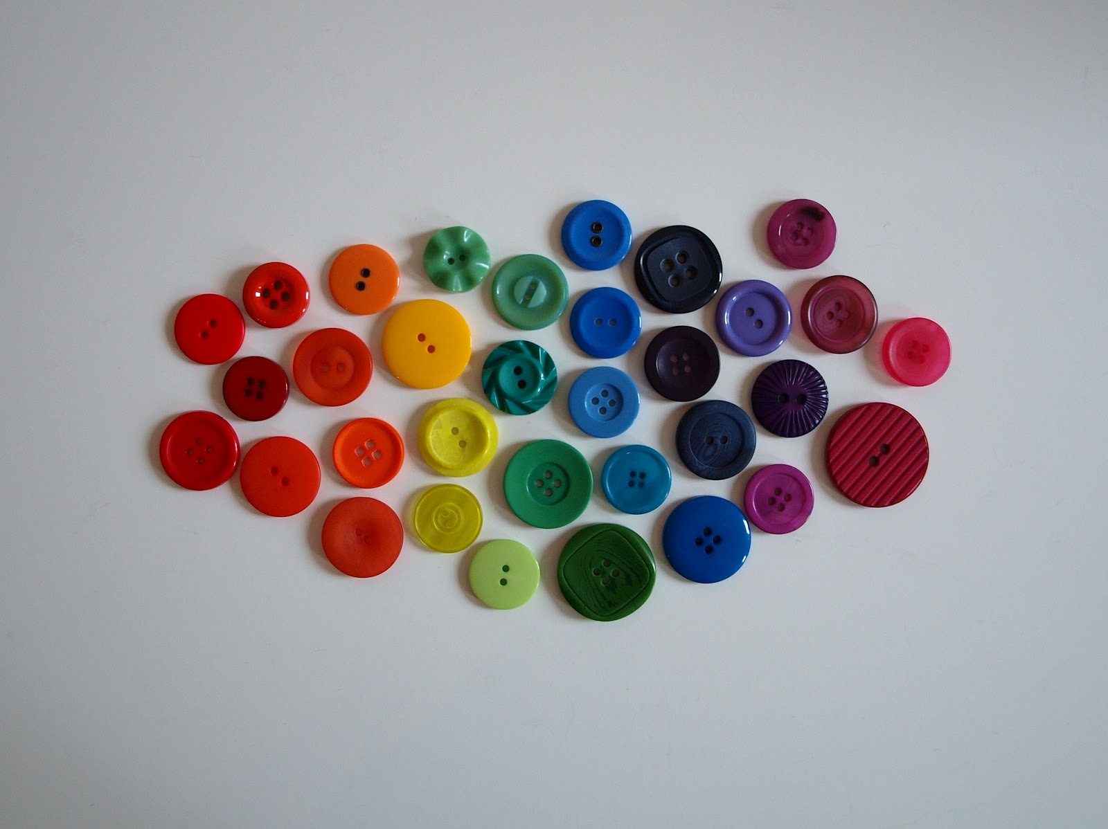 Crafted By Carly Rainbow Buttons