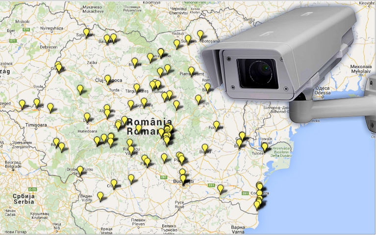 Hartis News: Harta camerelor web din Romania