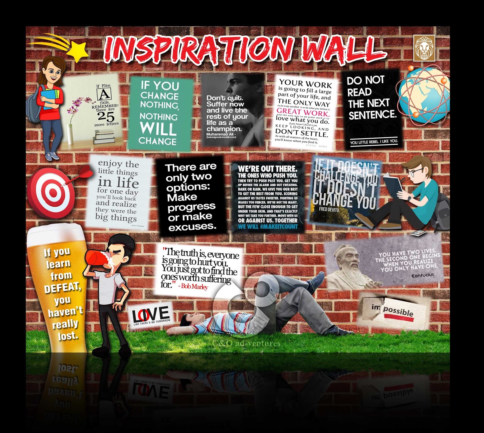C & O ad-ventures: Inspiration Wall Flex Design for Hotel Merlin ...