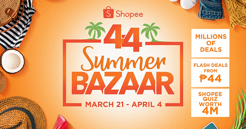 Shopee announces 4.4 Summer Bazaar promo with a chance to win a trip to ...