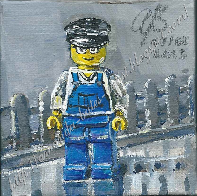 Amanda Bates' Art Blog: LEGO Minifigures 83: Train Driver