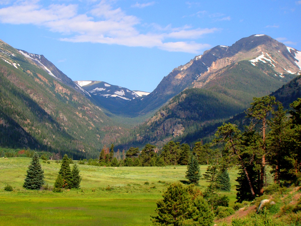 V Shaped Valleys Mountain Range