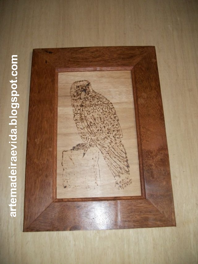 Arte, Madeira e Vida: Pirogravura - Quadros prontos