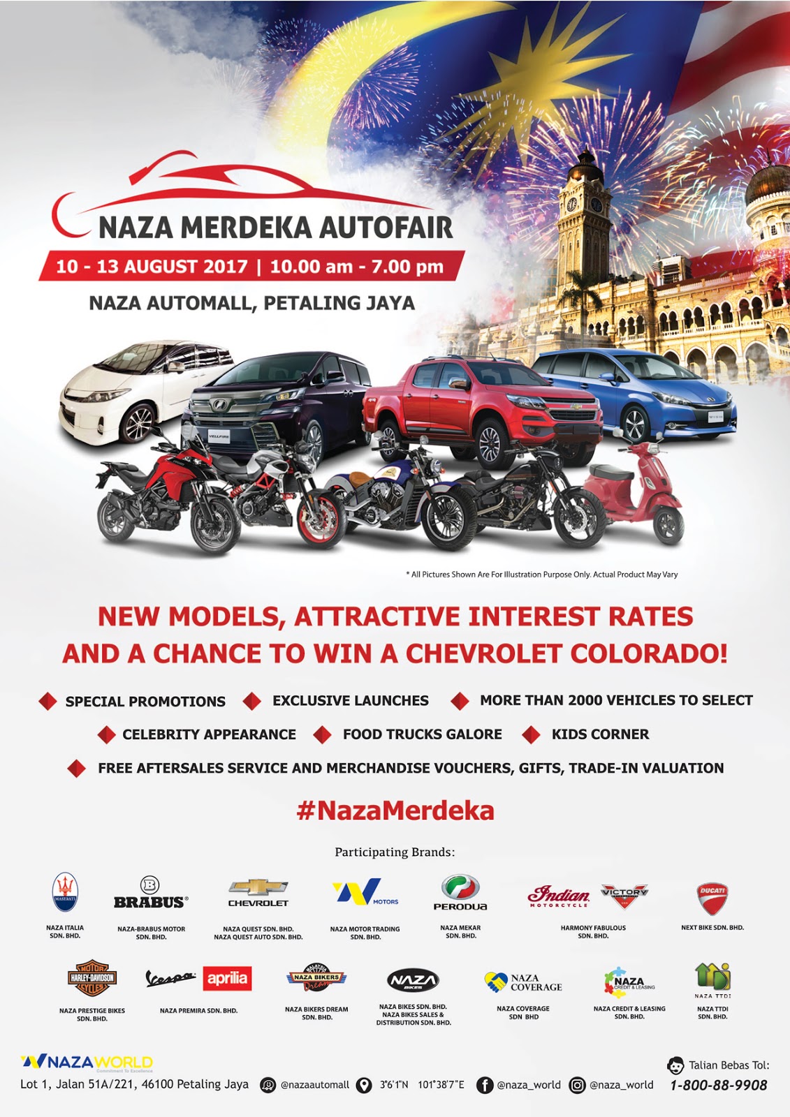 Motoring-Malaysia: Offers & Promotions: NAZA Merdeka Autofair 2017 in ...