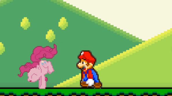 Equestria Daily - MLP Stuff!: Mario V.S. Pinkie Pie