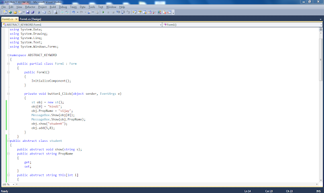 Abstract Class and Abstract Method in C# | MY.NET Tutorials