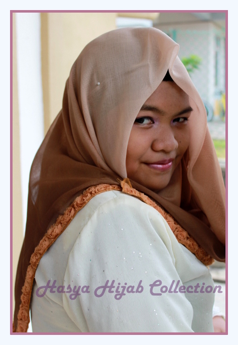 Hasya Hijab Collection: Wardah Design (Tudung Bawal Rose)
