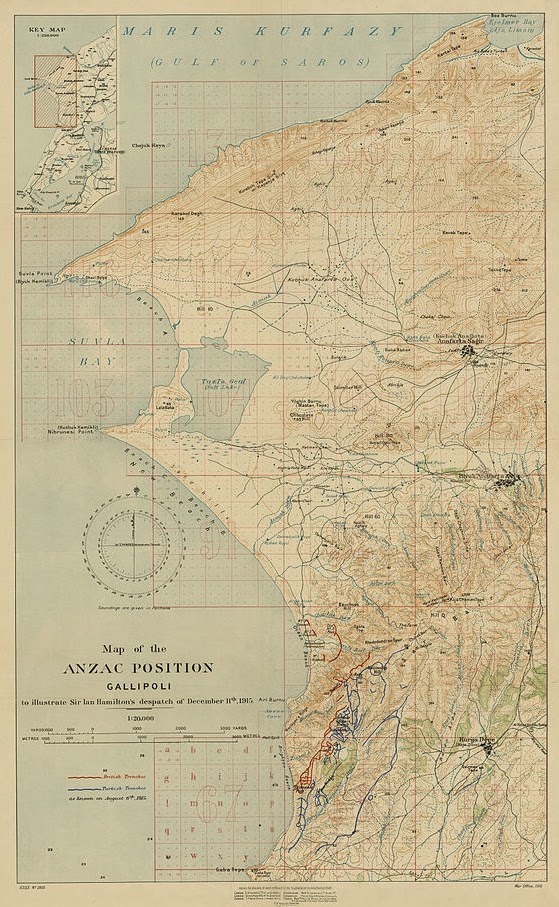 Mustering the Troops: Map of Chunuk Bair