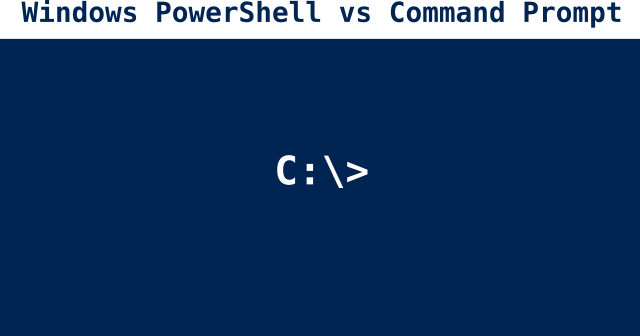 Difference Between Command Prompt And Windows Powershell 