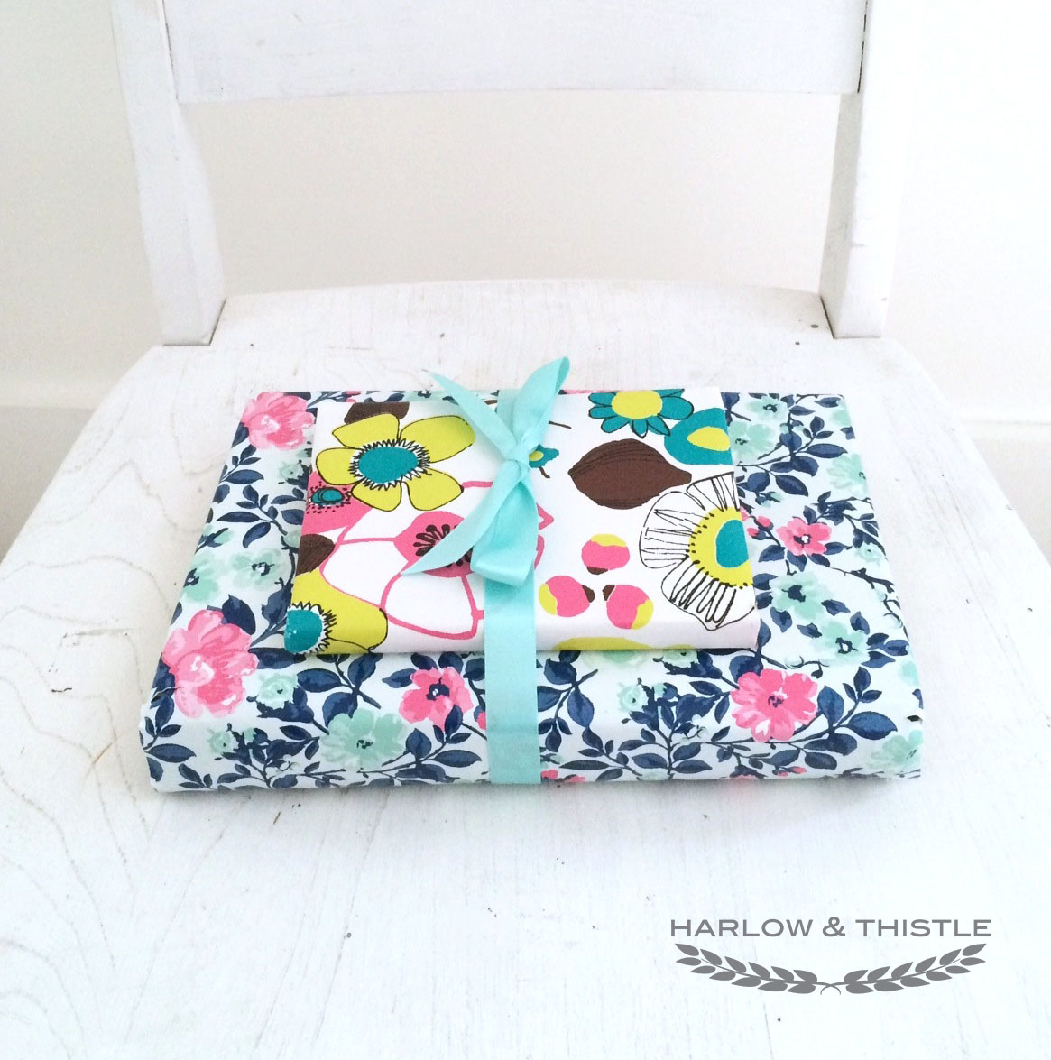 DIY Wrapping Paper Book Cover - Harlow & Thistle