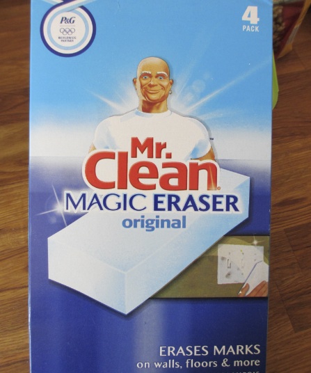 Beautiful Abodes: I Stand Behind: Mr. Clean's Magic Eraser sponge