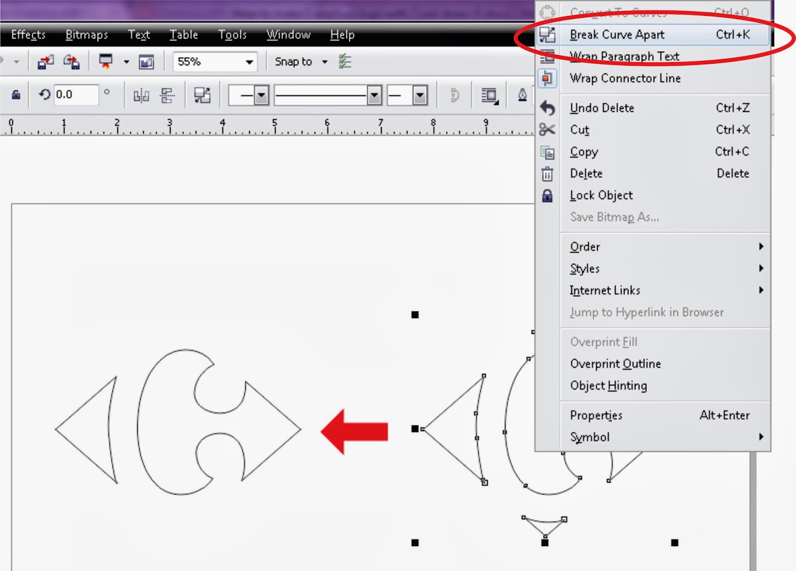 How to make Carrefour logo with CorelDRAW X5 | Drawing with Corel