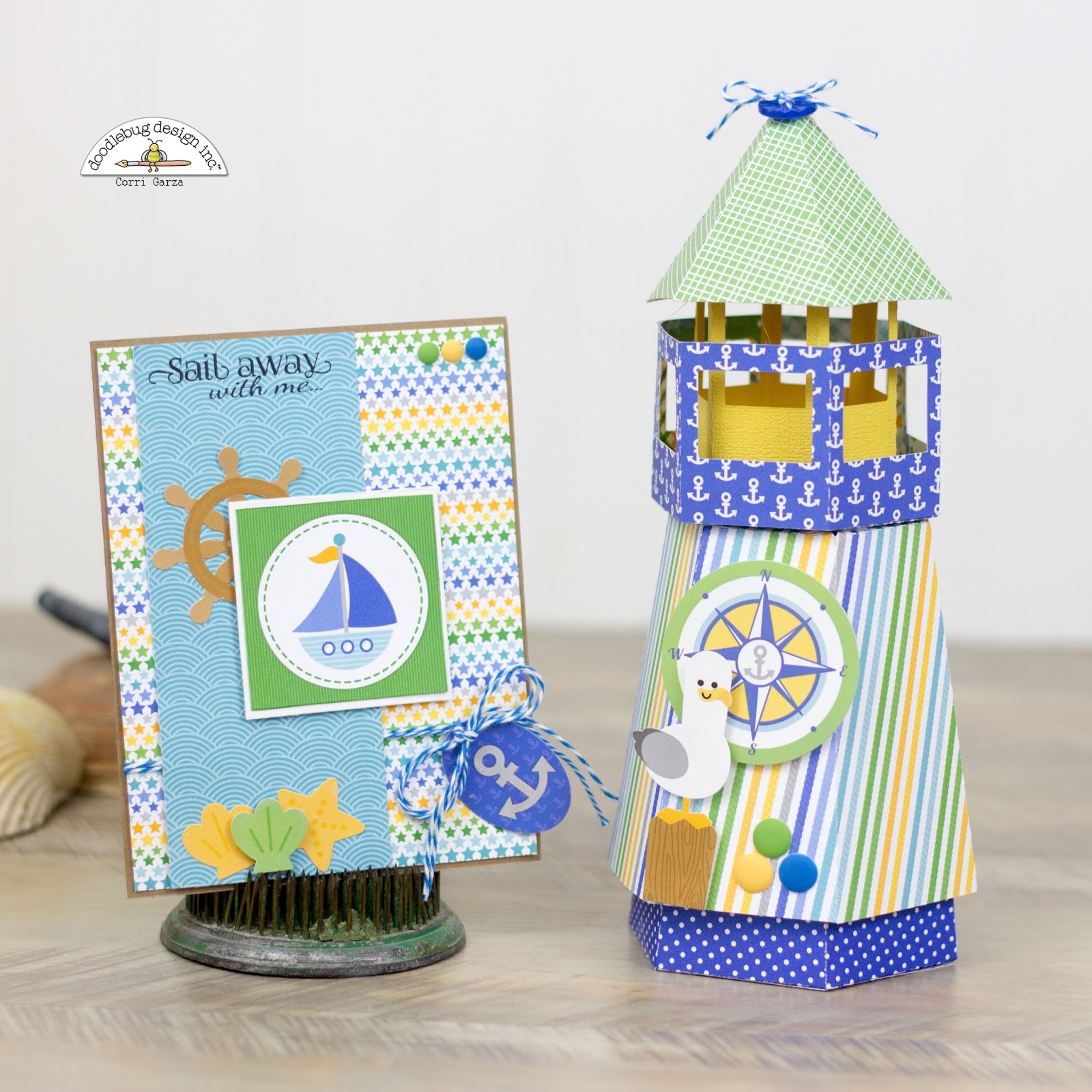 Doodlebug Design Inc Blog: Anchors Aweigh Collection: Lighthouse Favor ...