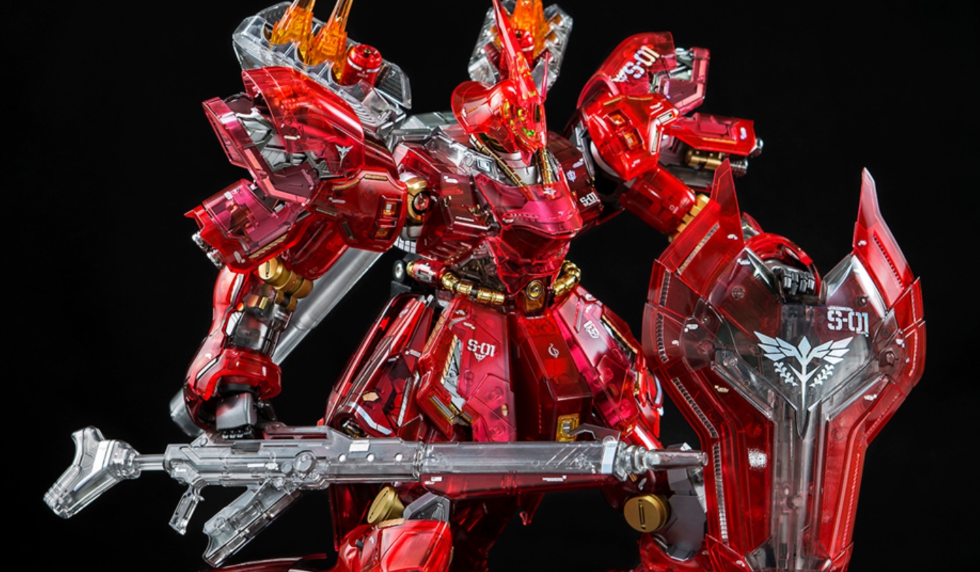 Painted Build: MG 1/100 Sazabi Ver.Ka Mechanical Clear.