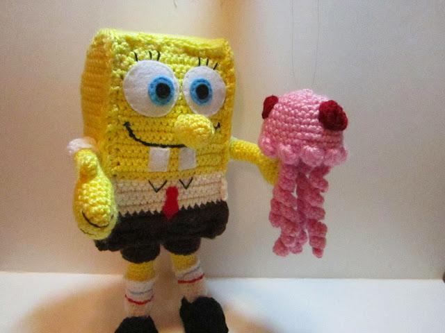 MadebyJody666: Crochet Spongebob doll