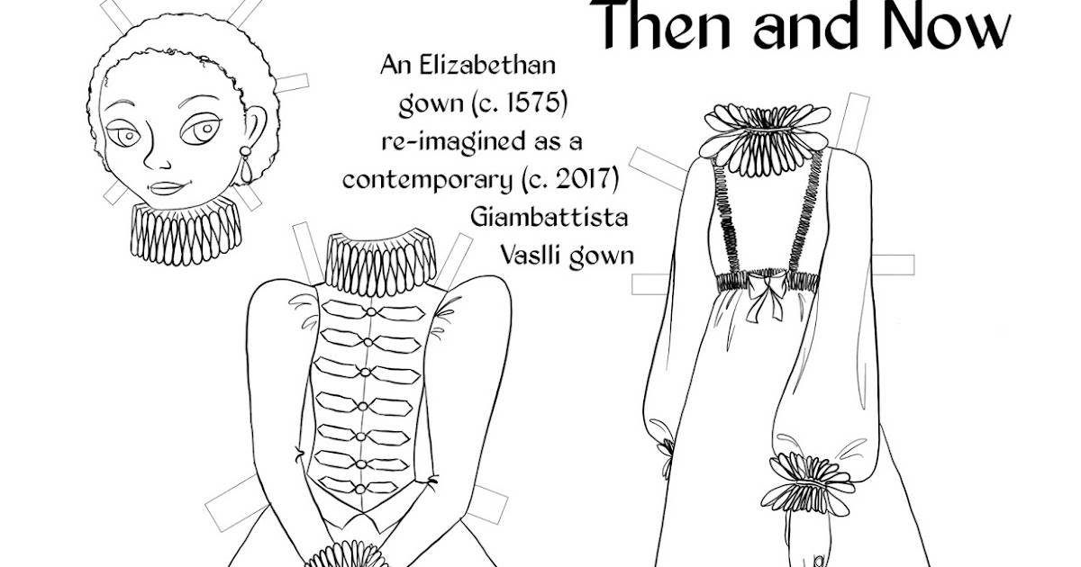 Paper Doll School: Paper Doll Collaboration 2018 - Then and Now