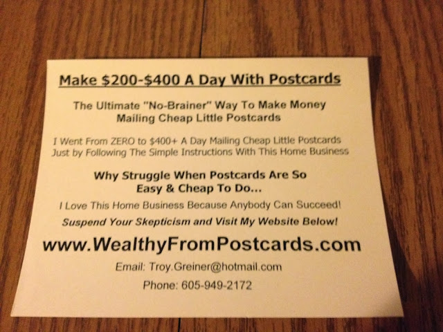 How To Make Money From Home: How to Make $200-$400 A Day With Postcards!!