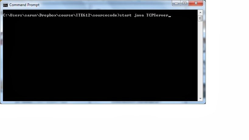 Aj.Sarun's Computing Courses: เขียนโปรแกรมเครือข่ายด้วยซ็อกเก็ต (Socket) ตอนที่ 5: การรันโปรแกรม ...