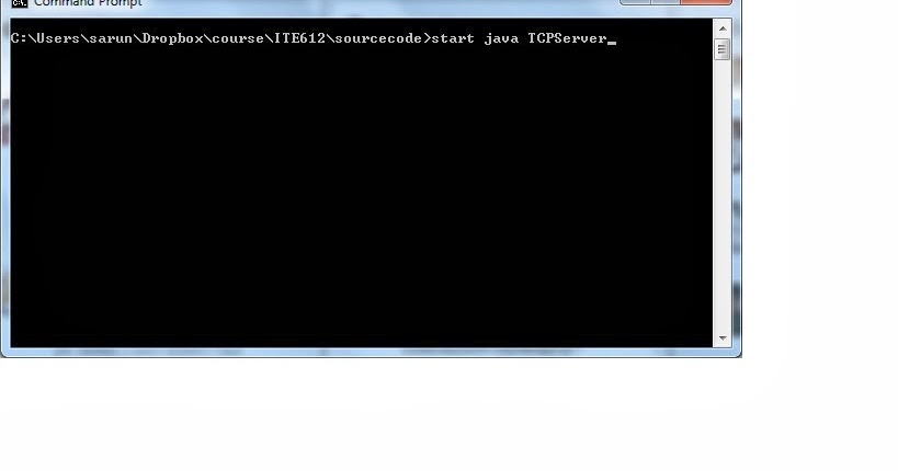 Aj.Sarun's Computing Courses: เขียนโปรแกรมเครือข่ายด้วยซ็อกเก็ต (Socket) ตอนที่ 5: การรันโปรแกรม ...