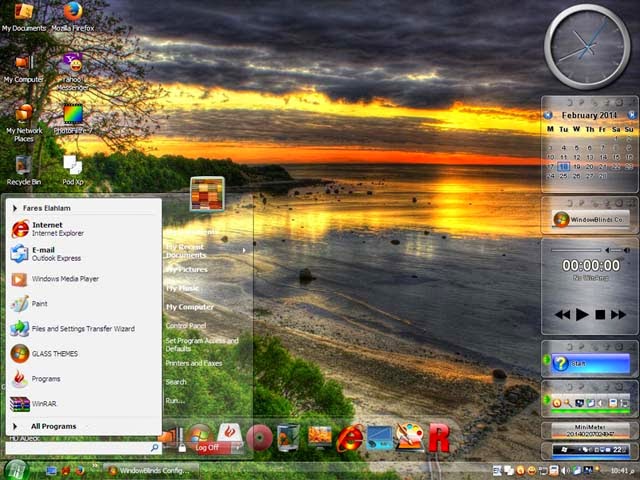 ويندوز الجمال والسرعة Windows Glass Xp Super 2014 _ iso 657 MG ___عباد ...