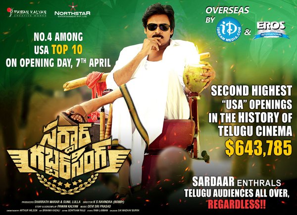PSPK 's SardaarGabbarSingh Movie Posters | TRINADH REVIEWS