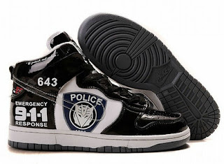 Nike SB Dunk Cartoon Shoes : Cool Police 911 Transformers Nike Dunk ...