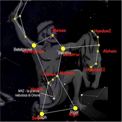 Fantasia e Realtà: Astronimia 45: BELLATRIX (Gamma Orionis)
