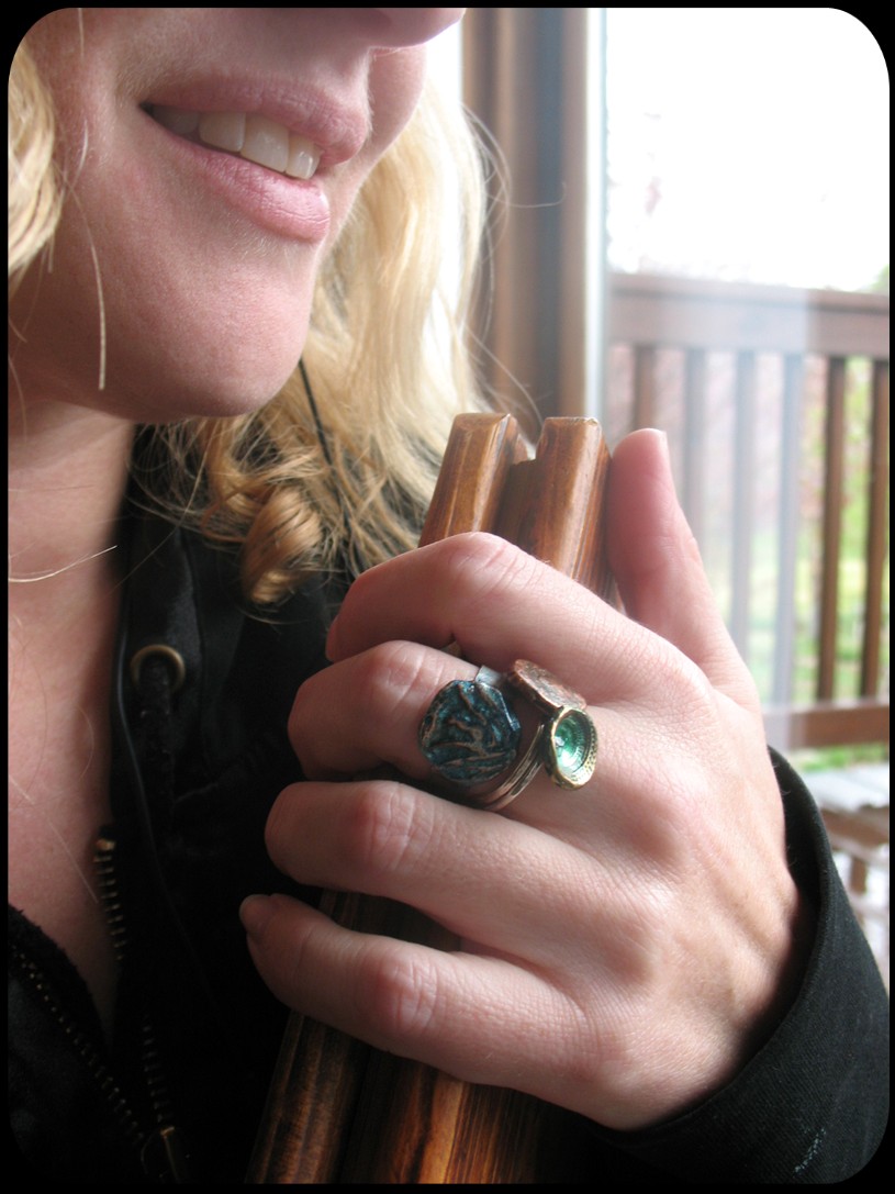 Missficklemedia.com: Copper Clay Impression Rings