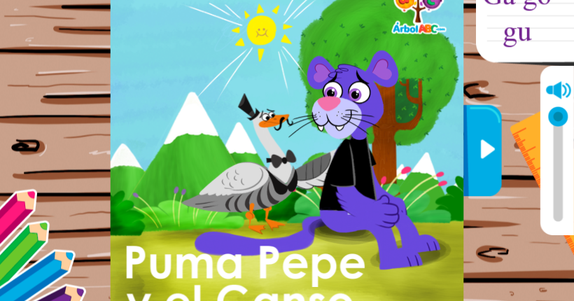 EL ARCO IRIS DE MI COLE: CUENTO PUMA, PEPE Y EL GANSO