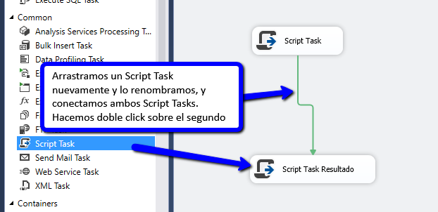 SSIS, PASANDO VARIABLES A OBJETOS SCRIPT TASK ~ SQL SERVER