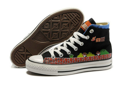 Super Mario High Tops Converse / Mario Bros High Tops Chucks | Colorful ...