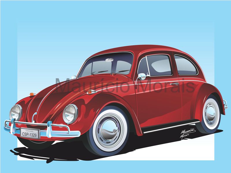 VW FUSCA 1968 - O PÔSTER