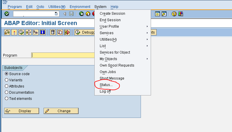 SAP TECH: Menu Exits