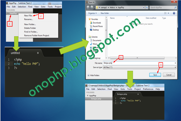 Cara menjalankan Programing PHP