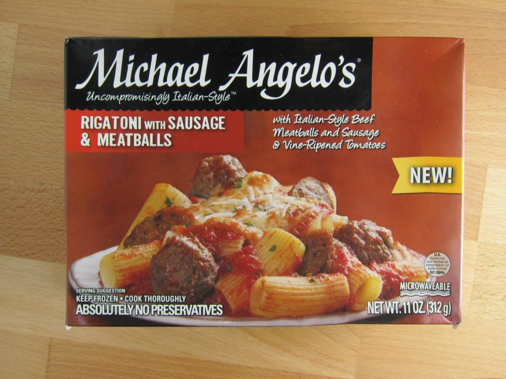 Frozen Friday: Michael Angelo's - Rigatoni with Sausage and Meatballs