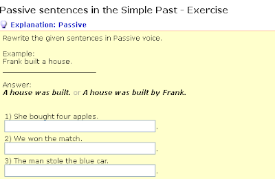 When one teaches, two learn. : PASSIVE VOICE: Past Simple.