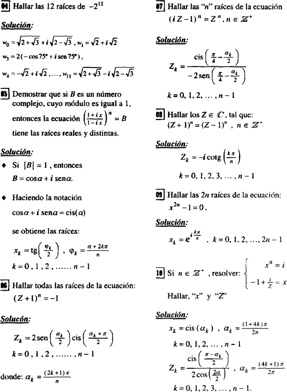 NÚMEROS COMPLEJOS EJERCICIOS Y PROBLEMAS RESUELTOS DE MATEMATICAS DE ...