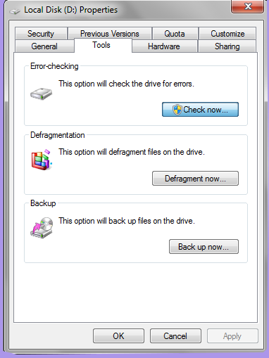 Simple Steps to Run Check Disk utility in GUI mode
