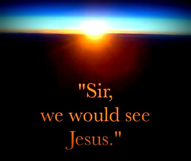 Witness And Testimony: We Would See Jesus