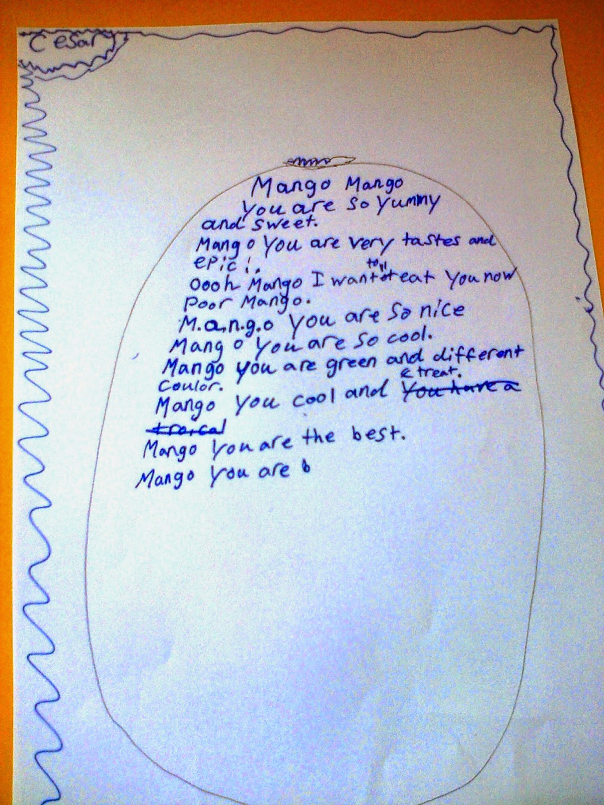 St. Clare's Class Blog: Fruit Poems